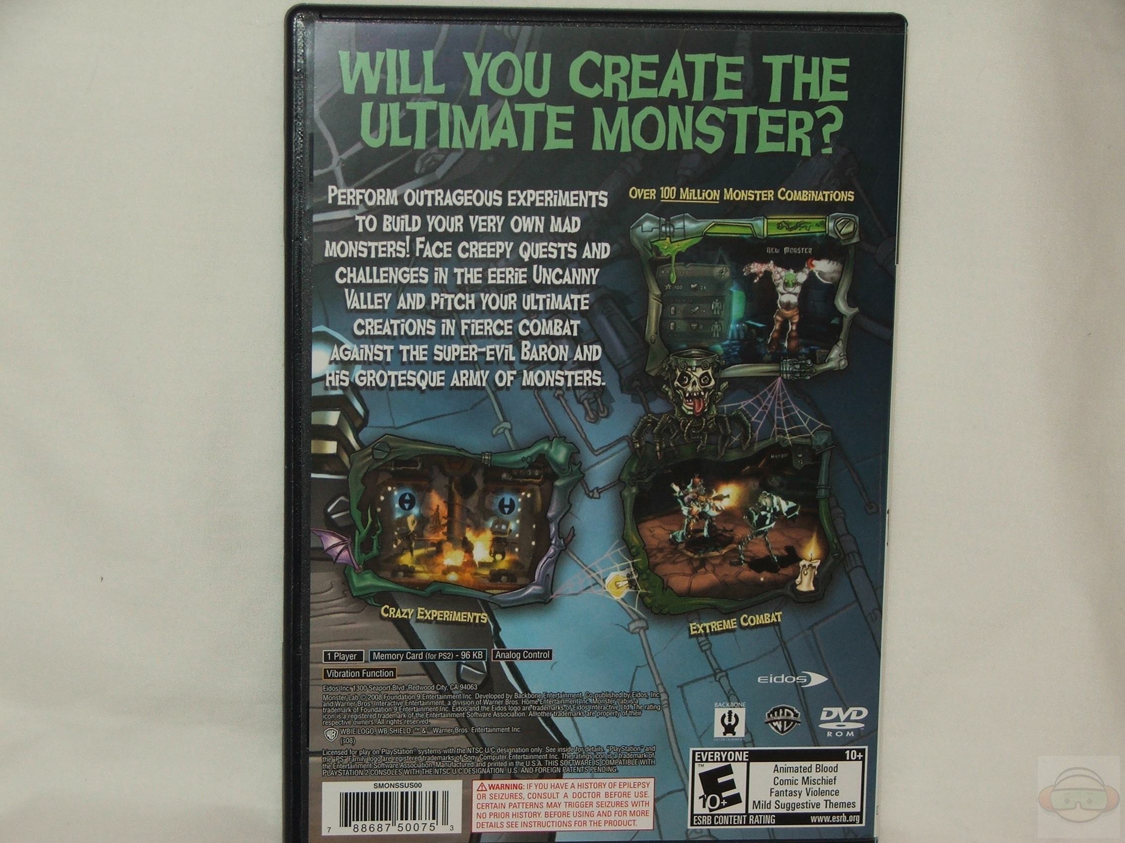 Monster Lab PS2 | Technogog