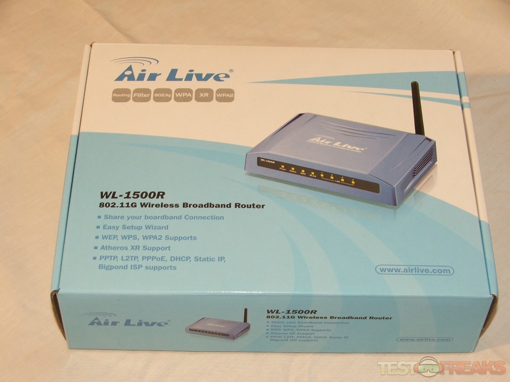 AirLive WL-1500R 802.11g Wireless Broadband Router | Technogog