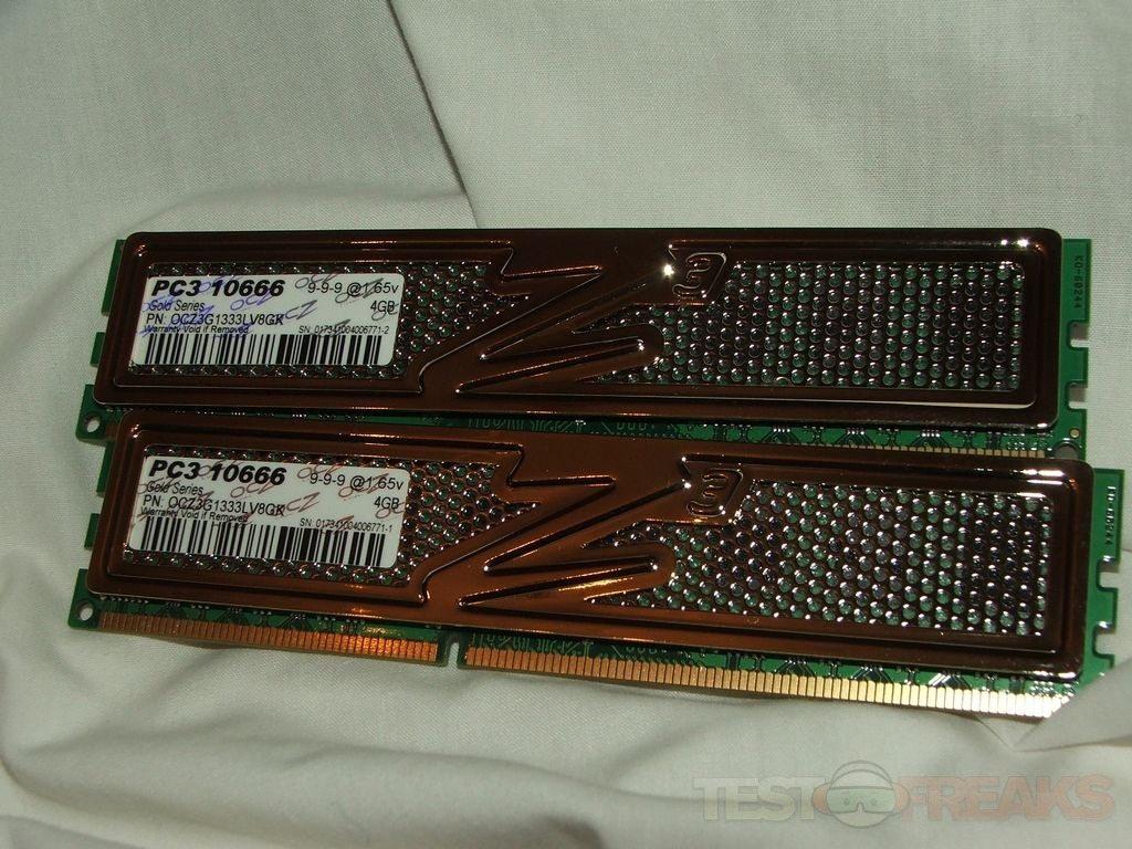 Review of OCZ DDR3 PC3-10666 8GB Gold Edition Ram | Technogog