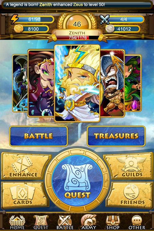 Free iOS Game: Pantheon the Legends | Technogog